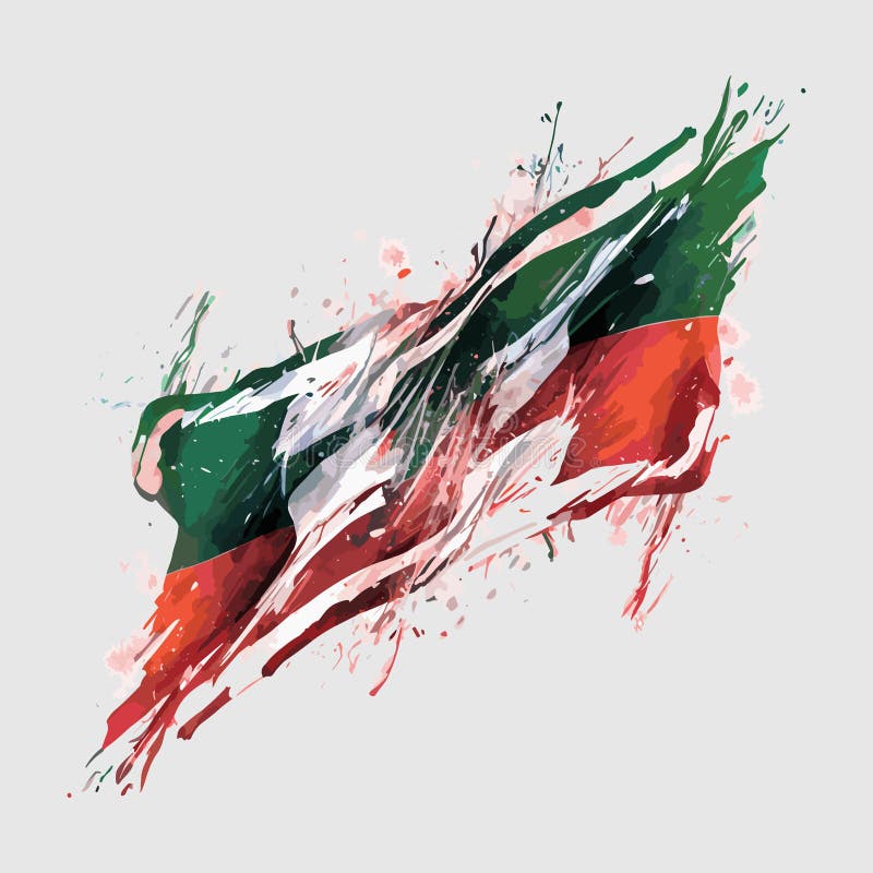 Abstract Flag Vector Art Street Art Style Stock Vector - Illustration ...