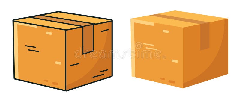 Shipping Carton. Packaging Materials for Goods. Isometric Box. Stock ...