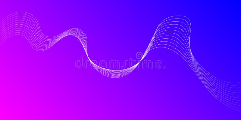 Line Graphics, Line Art, Gradient Background, Waves, Vector Stock ...
