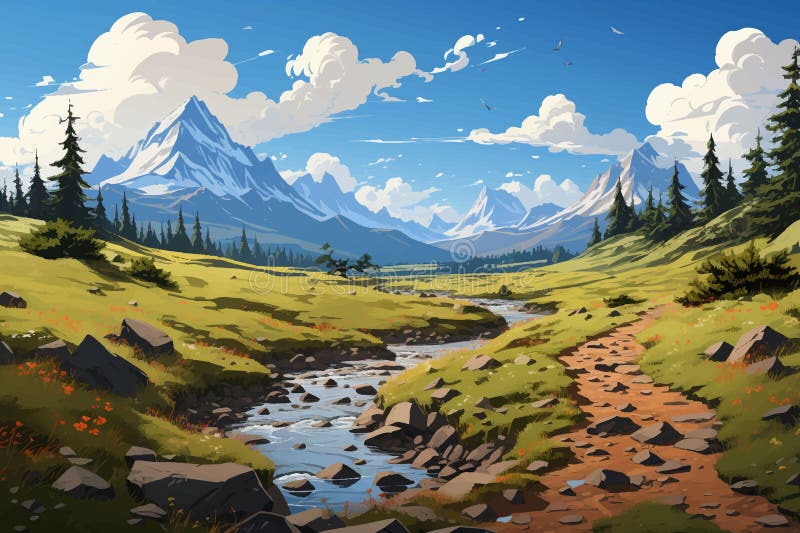 Untouched Wilderness, a Pristine Natural Landscape Devoid of Human ...