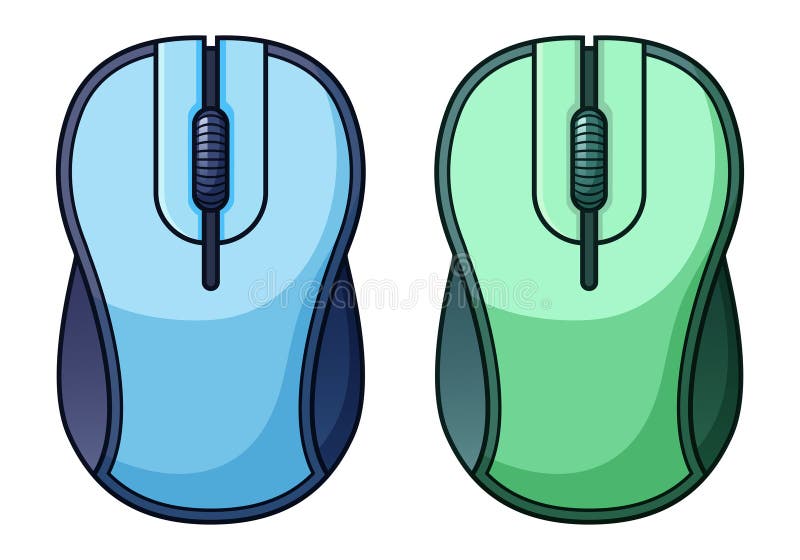 Computer Mouse Click Cursor. Mouse Pointers Set. Black Vector Icons of Arrows and Hands ...