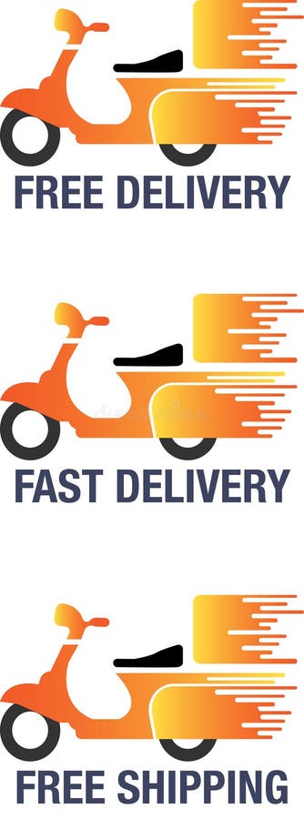 Free and Fast Delivery Free Shipping Stock Vector - Illustration of ...