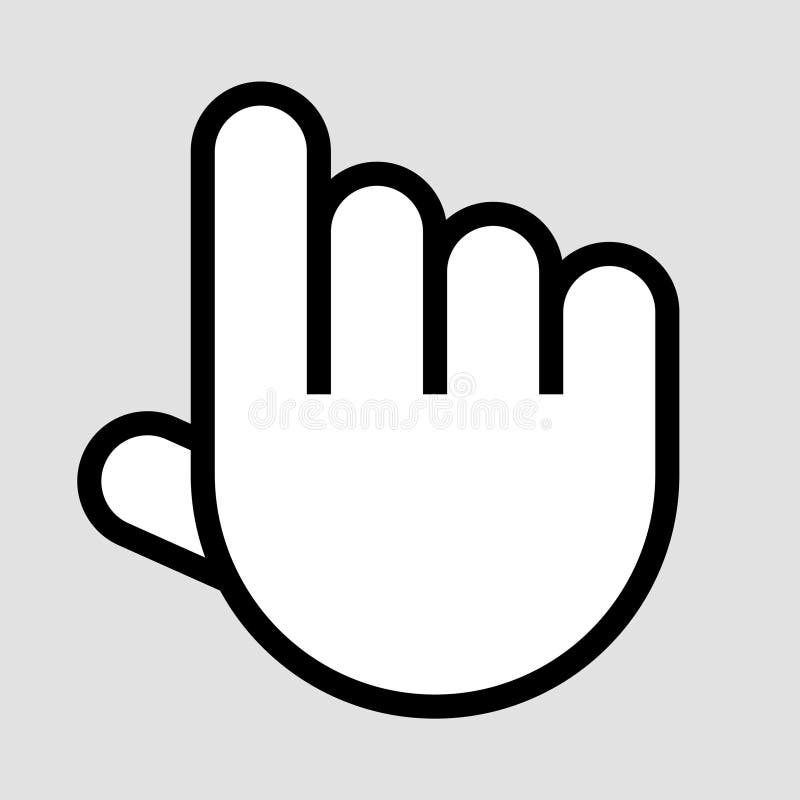 Mouse Cursor. Mouse Hand Cursor. Computer Mouse Click Cursor. Black ...