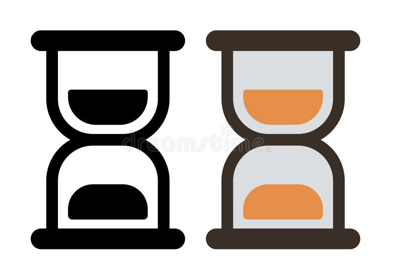 Hourglass Mouse Cursor. Loading, Waiting Icon. Vector Clipart. Stock ...