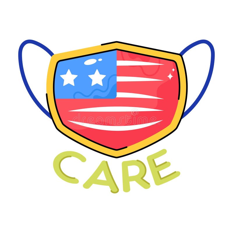 Eye Mask Doodle Vector Colorful Sticker. EPS 10 File Stock Illustration ...