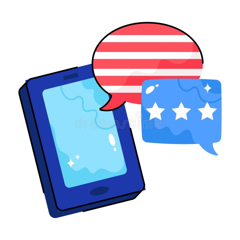 Mobile Doodle Vector Colorful Icon. EPS 10 File Stock Vector ...