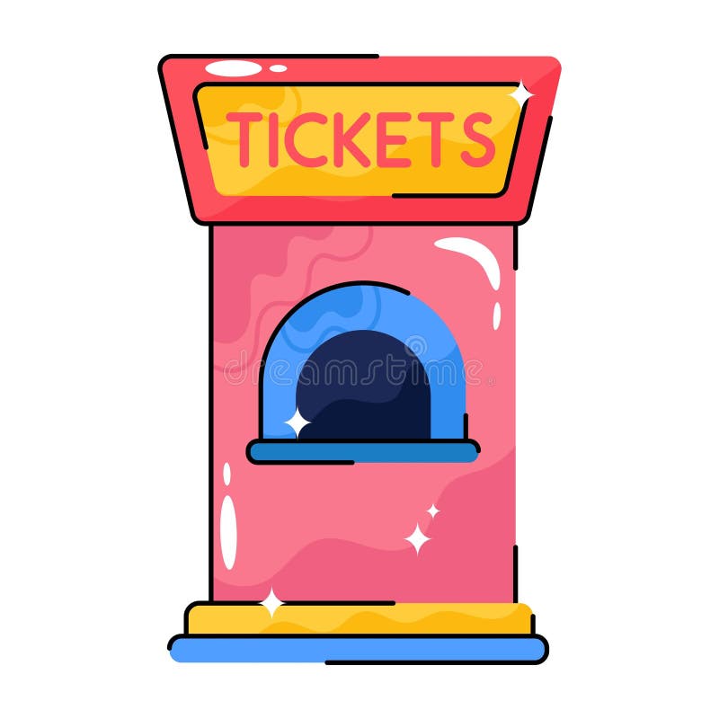 VIP Ticket Doodle Vector Colorful Sticker. EPS 10 File Stock Vector ...