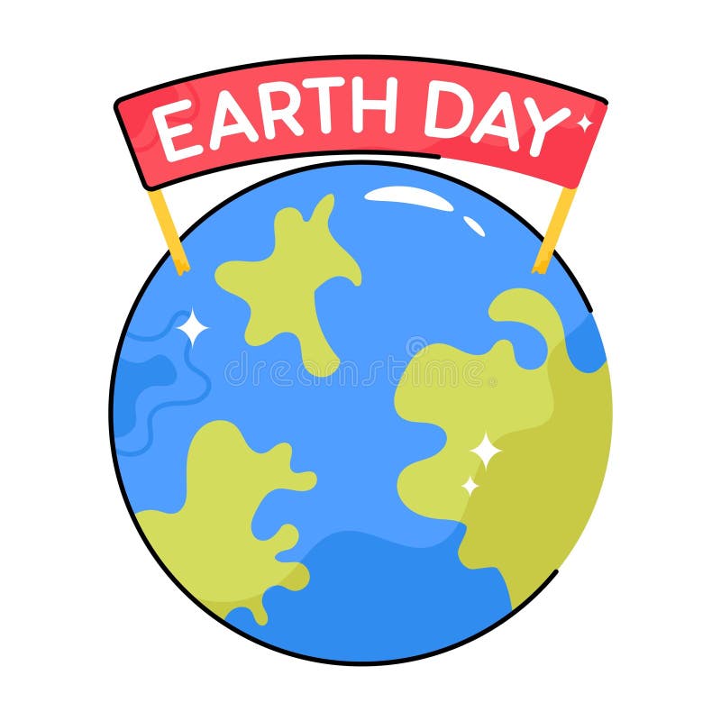 Global Eco Doodle Vector Colorful Sticker. EPS 10 File Stock ...