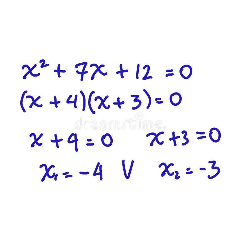 Solving Quadratic Equations by Factoring. Algebra, Calculus Senior High ...