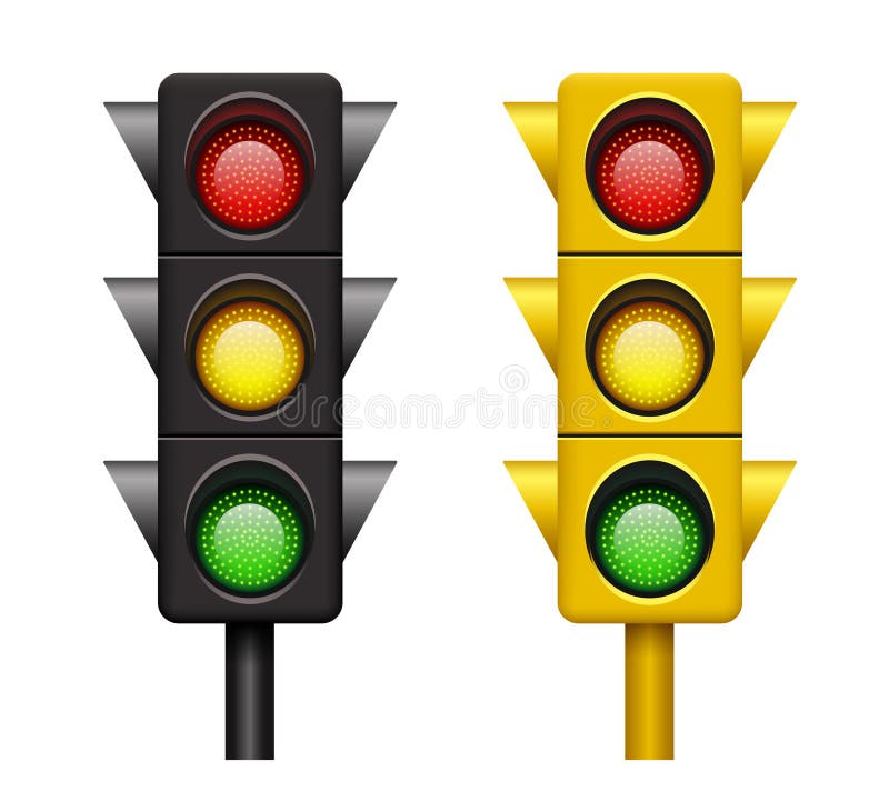 Yellow Stop Light Clip Art Caution Traffic Lights Clip Art Free