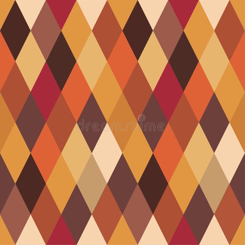 Abstract Colorful Autumn Tone Geometric Seamless Pattern Stock Vector ...