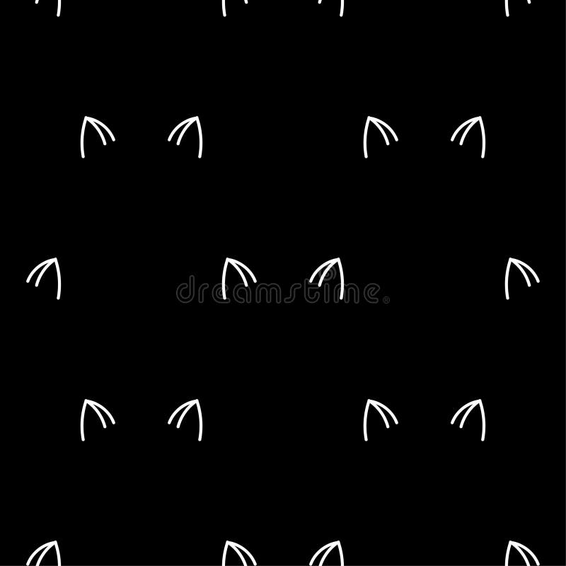 Cute Cat Ears Pattern - Funny Vector Drawing Seamless Pattern ...
