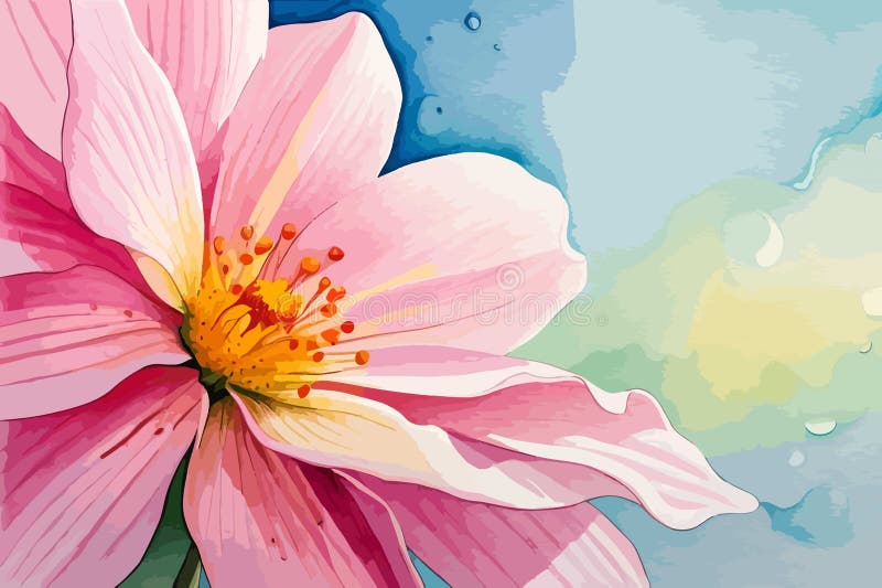 Alamanda Flower Watercolor Illustration Made with Ai Stock Vector ...