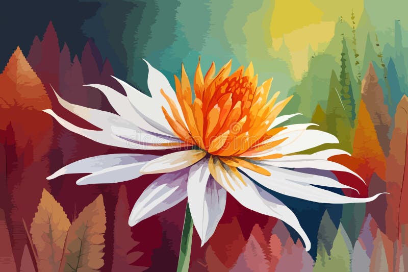 Ashoka Flower Watercolor Illustration Made with Ai Stock Vector ...