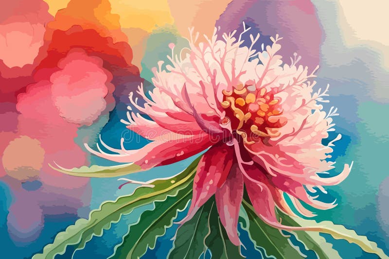 Watercolor Cockscomb Stock Illustrations – 79 Watercolor Cockscomb ...