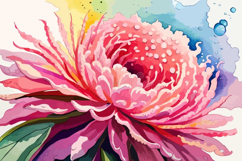 Watercolor Cockscomb Stock Illustrations – 79 Watercolor Cockscomb ...