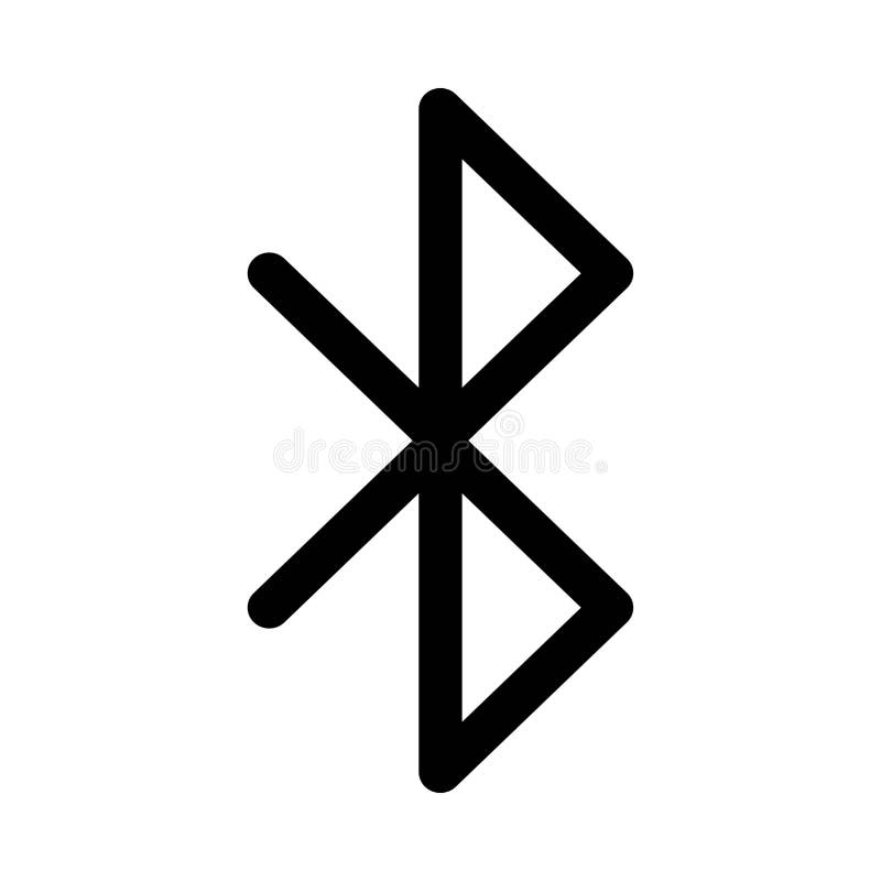 Bluetooth Icon in a Flat Style. Bluetooth Logo Symbol Icon Sign on a ...