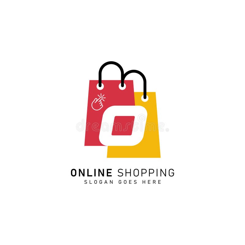 Shopping Bag Logo Icon Symbol with Letter O. Vector File Alphabet O ...