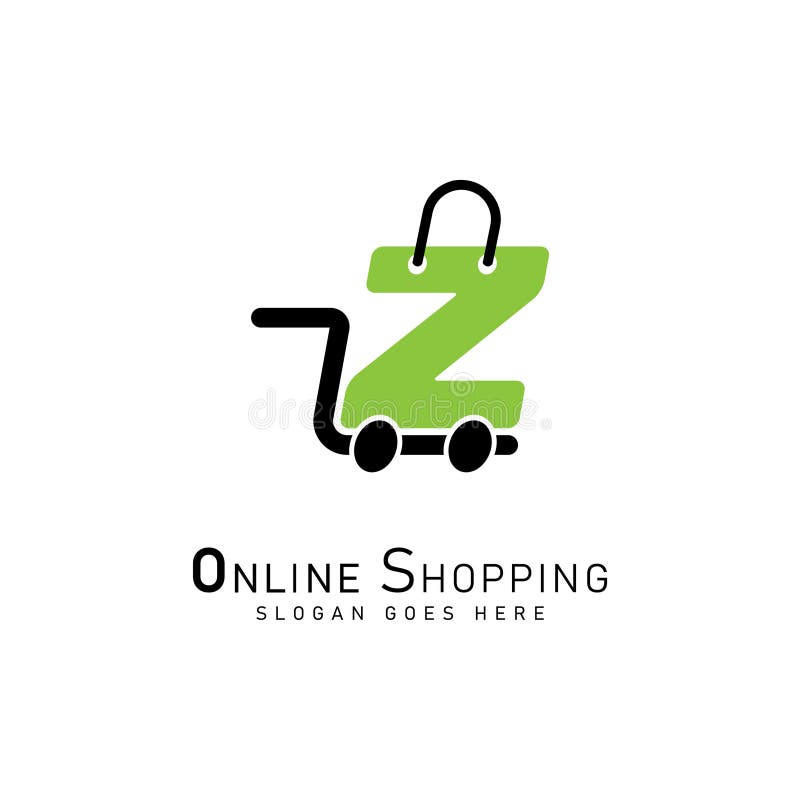 Shopping Cart Letter Z Logo. Modern Icon Symbol Template Vector Design ...