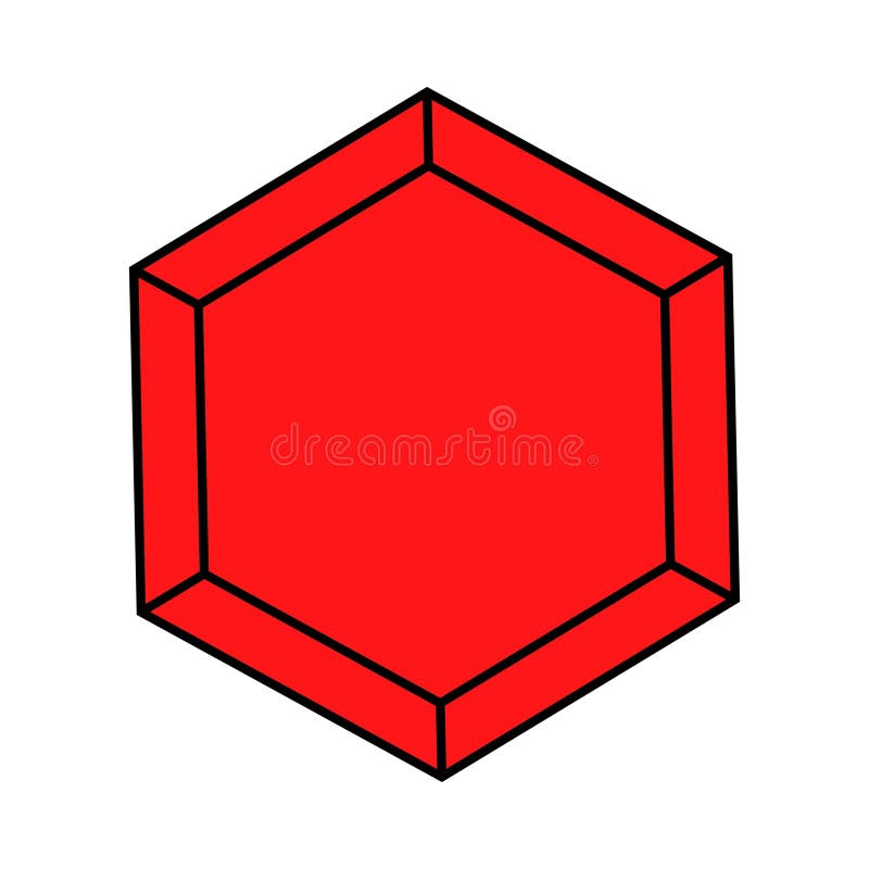 Ruby icon in red color stock vector. Illustration of circle - 294124626