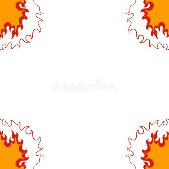 Vector Fire Motif Ornament Illustration Design Stock Vector ...