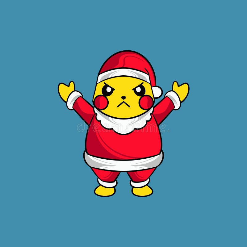 Santa Claus Pikachu Version Special Christmas 2023 Vector Stock Vector ...