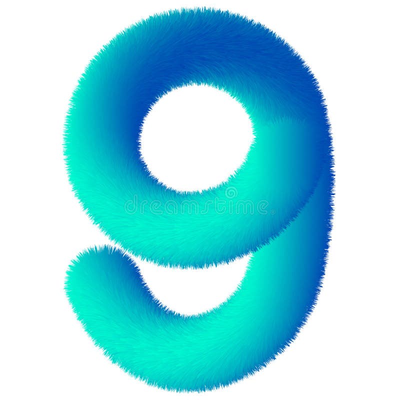 Illustrative Image of Numbers Nine Stock Illustration - Illustration of ...
