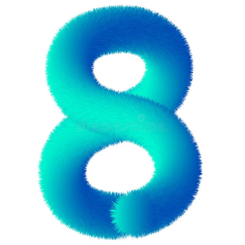 Illustrative Image of Numbers Eight Stock Illustration - Illustration ...