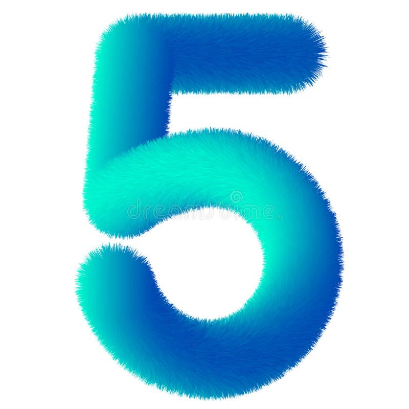 Illustrative Image of Numbers Five Stock Illustration - Illustration of ...