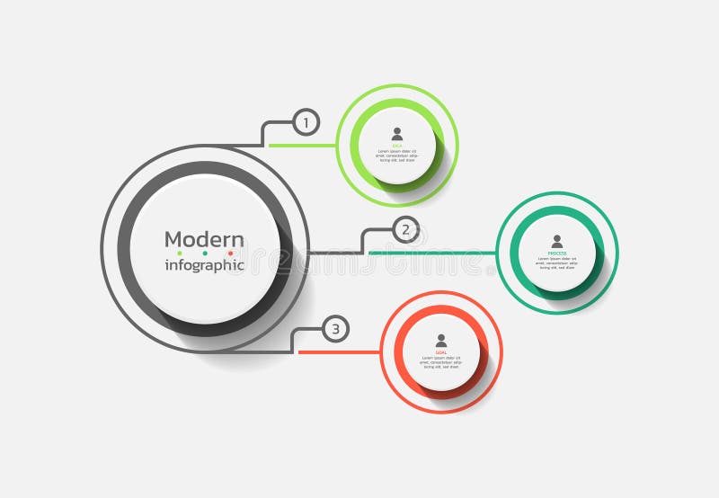 Vector Process Business Infographic Template Colorful Design Stock ...