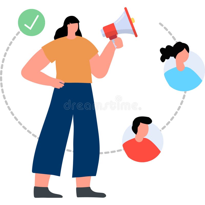 Brand Advocate Illustration Stock Vector - Illustration of brand ...