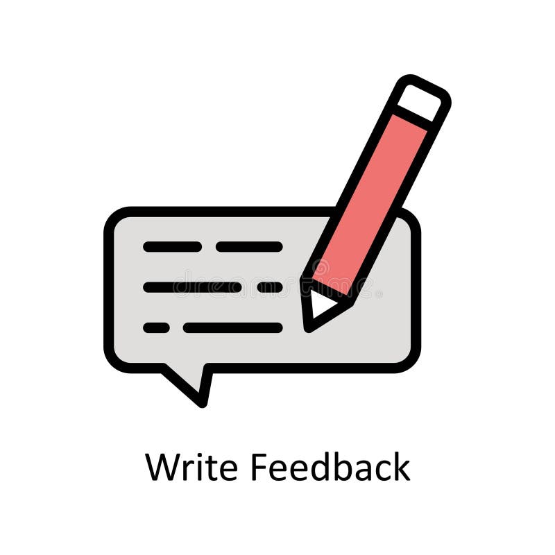 Write Feedback, Survey and Feedback, Modern Vector Illustration Stock ...