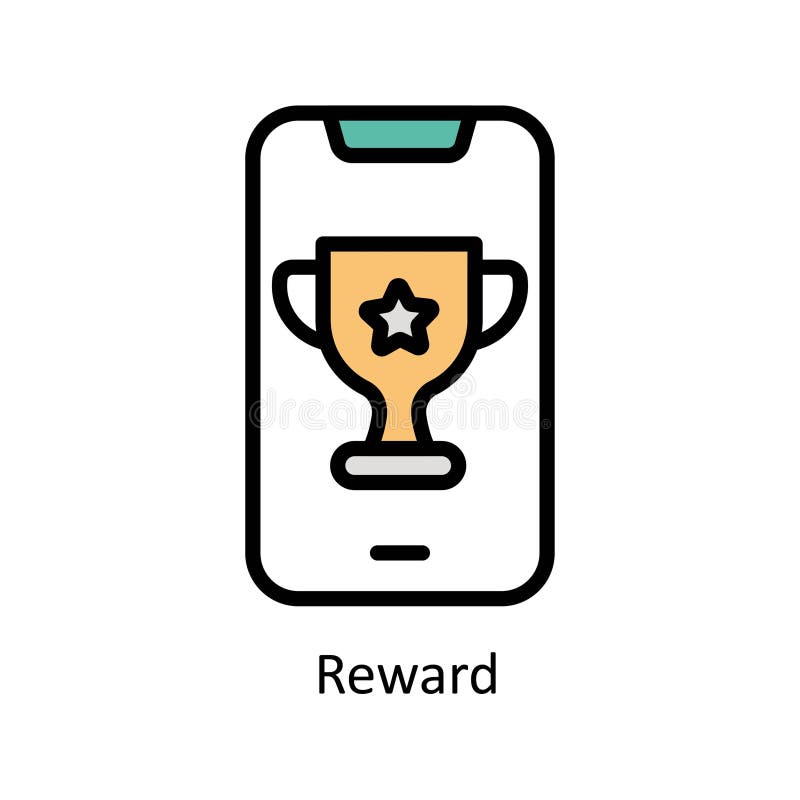 Reward Vector Filled Outline Icon Design Illustration. Business and ...