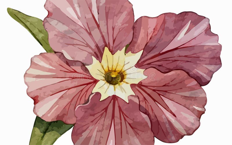 Cape Primrose Flower Watercolor Art and Illustration Created with AI ...