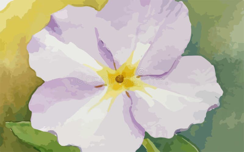 Cape Primrose Flower Watercolor Art and Illustration Created with AI ...
