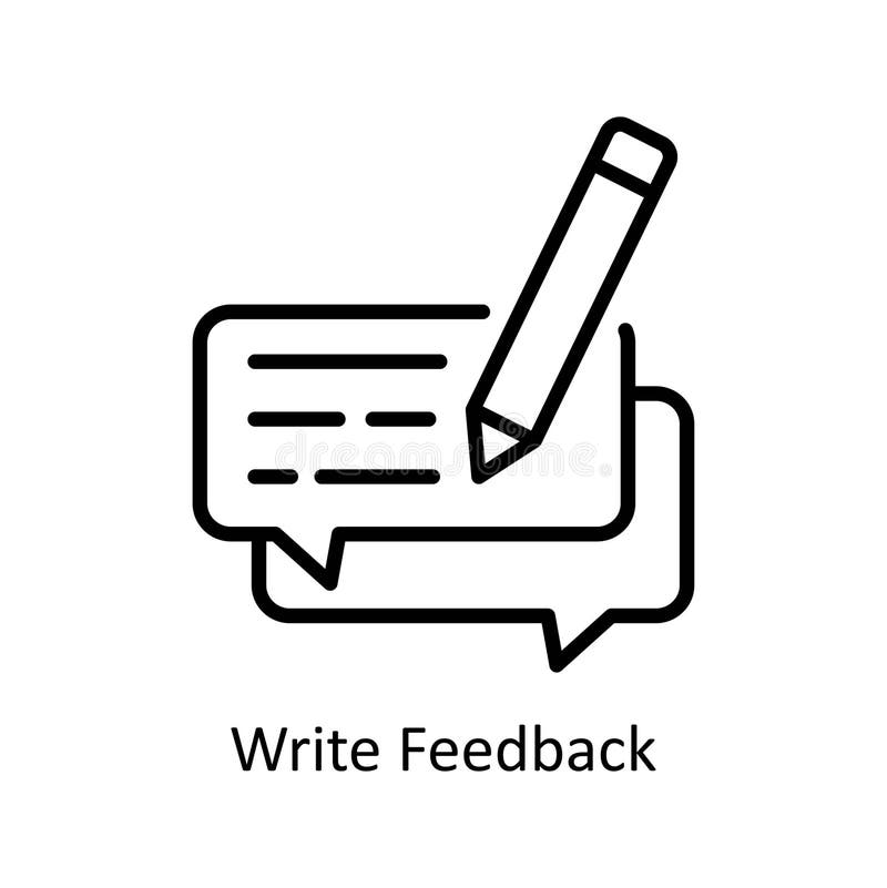Write Feedback, Survey and Feedback, Modern Vector Illustration Stock ...