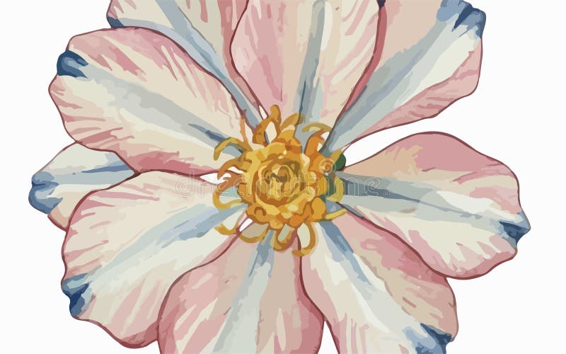 Angel Eyes Flower Watercolor Art and Illustration Created with AI Use ...