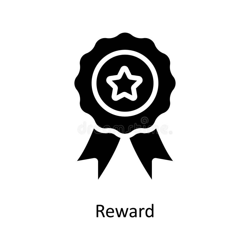 Reward Vector Solid Icon Design Illustration. Business and Management ...