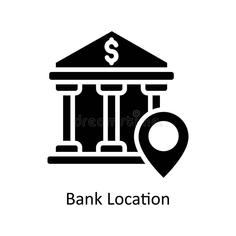 Business Location Vector Blue Series Icon Style Illustration. EPS 10 ...