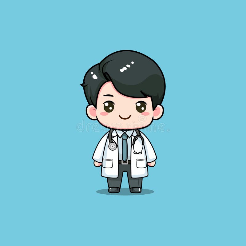 Chibi Cute Vector, Male Doctor Art & Illustration Stock Vector ...