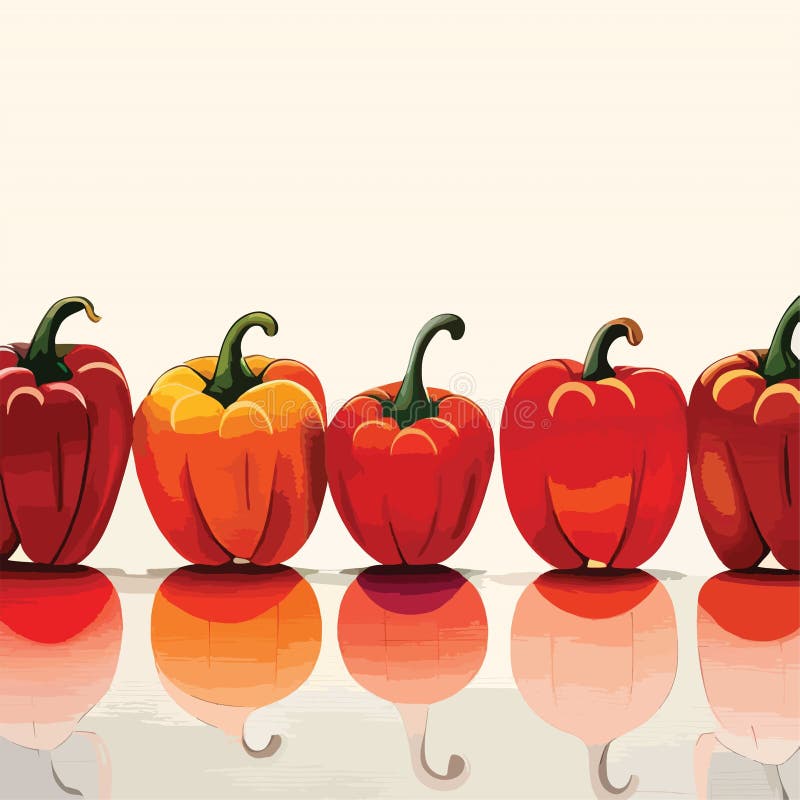 Capsicum Watercolor Art & Illustration on Nice Background AI Genereted ...