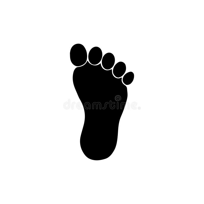 Foot Line Icon. Human Footprint Step Icon Stock Vector - Illustration ...