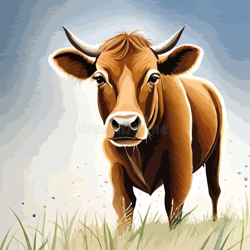 Caw Watercolor Art & Illustration on Nice Background AI Genereted Stock ...