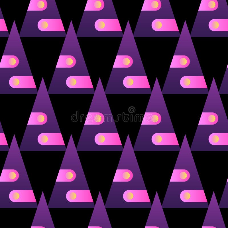 Seamless Textile Fabric Swatch Template. Geometric Triangle Cone ...