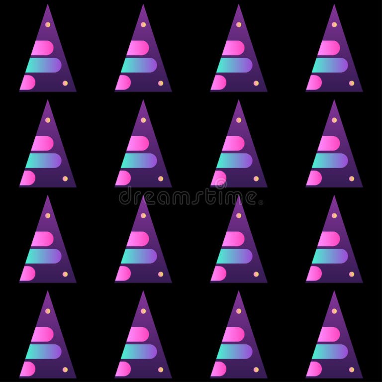 Seamless Textile Fabric Swatch Template. Geometric Triangle Cone ...