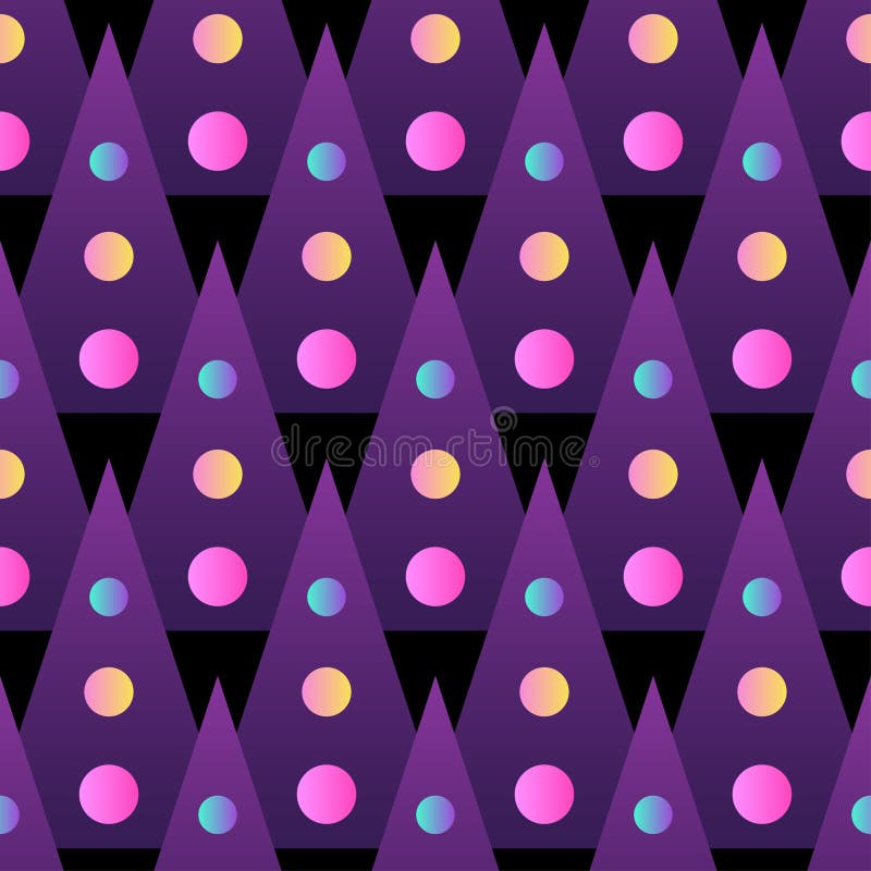 Seamless Textile Fabric Swatch Template. Geometric Triangle Cone ...