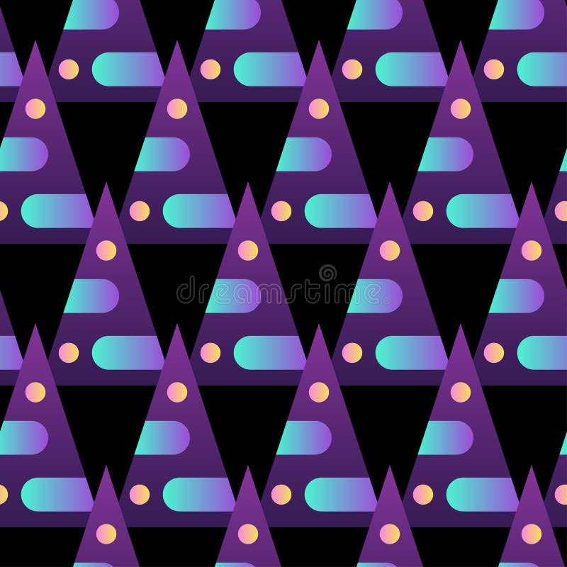 Seamless Textile Fabric Swatch Template. Geometric Triangle Cone ...