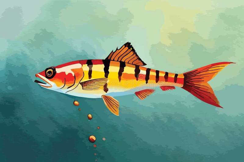 Goby Fish Watercolor Vector Art Illustration.fishes in Digital AI ...