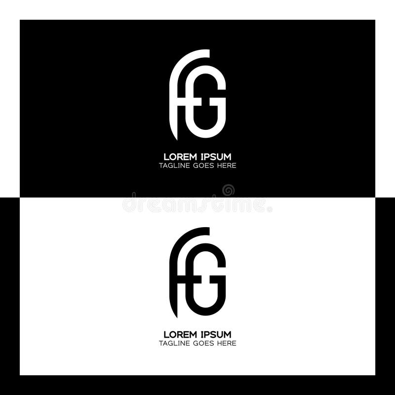 FG Initial Letters Linked Elegant Logo. Letter F and G Pattern Design ...