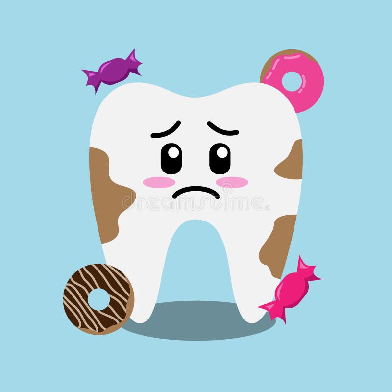 Tooth Decay Vector Illustration for Children Dental Clinic Poster ...